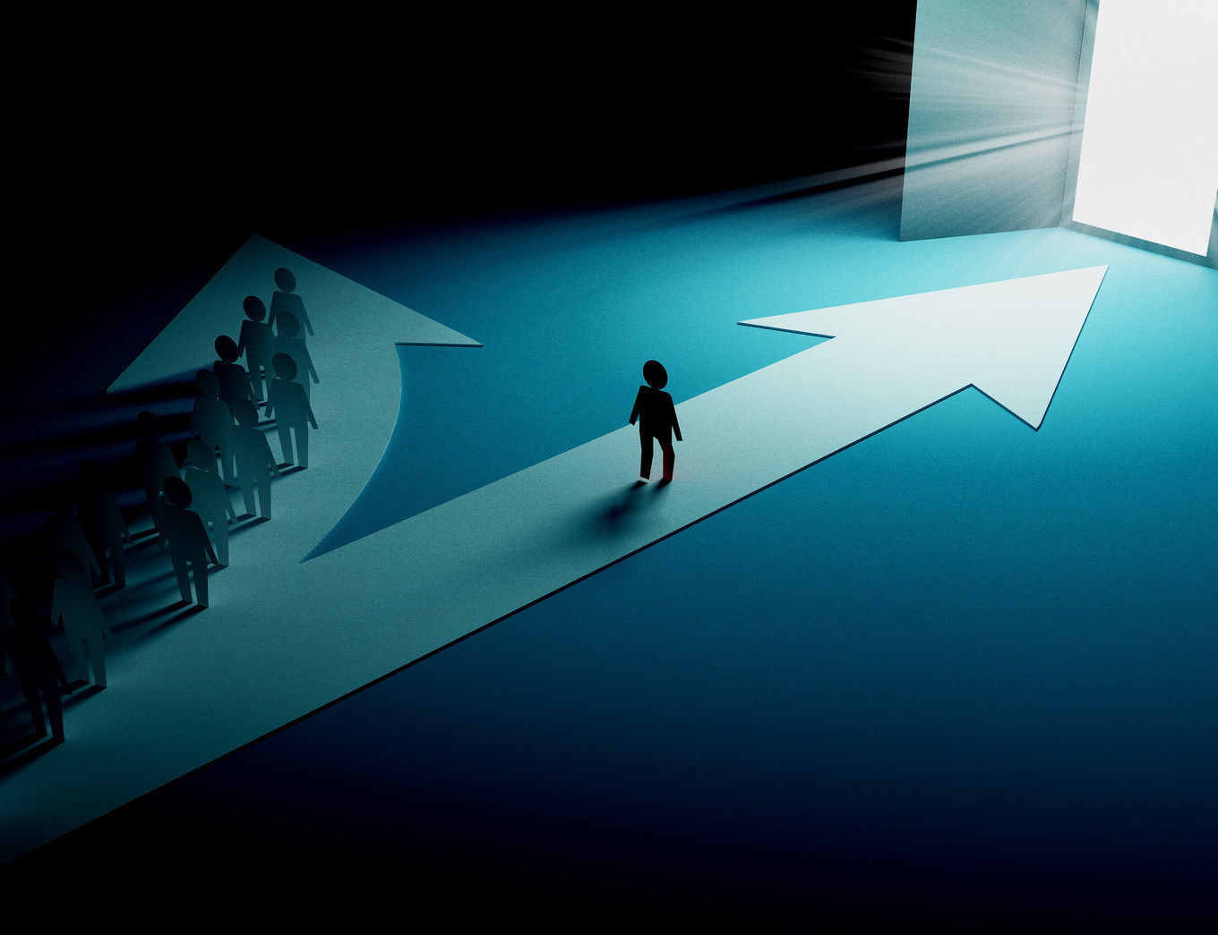 Choosing the right path, a Business Photo by positvtplus