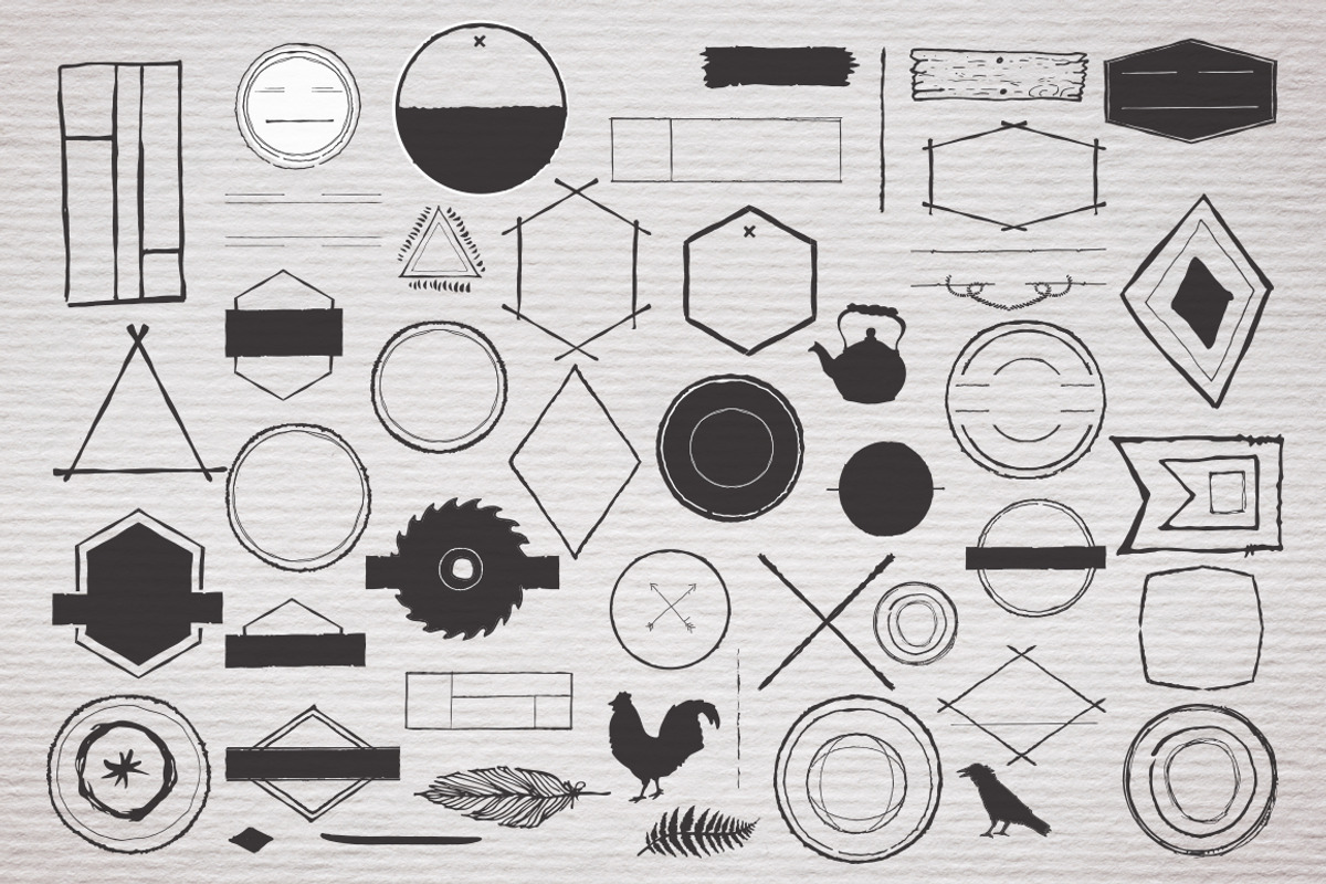 30 Vintage Logos + Design Elements, an Icon by vintage4vectors