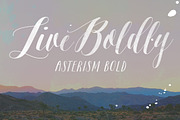 Asterism Clean Bold, a Handwritten Font by Great Lakes Lettering