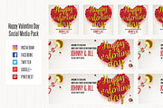 Valentine's Day Social Media Pack, a Templates & Theme by ozerov.design