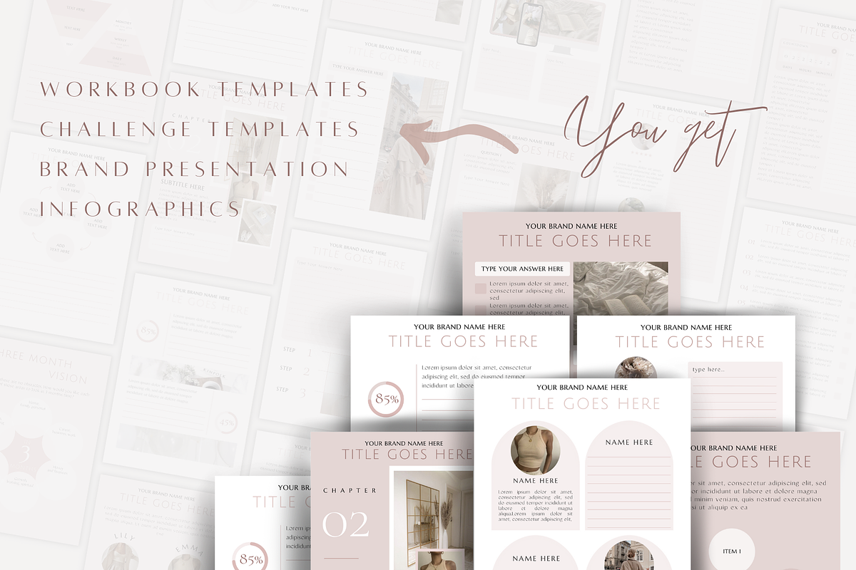 Canva Pink Ebook Templates, a Magazine Template by BRANDcontent ...