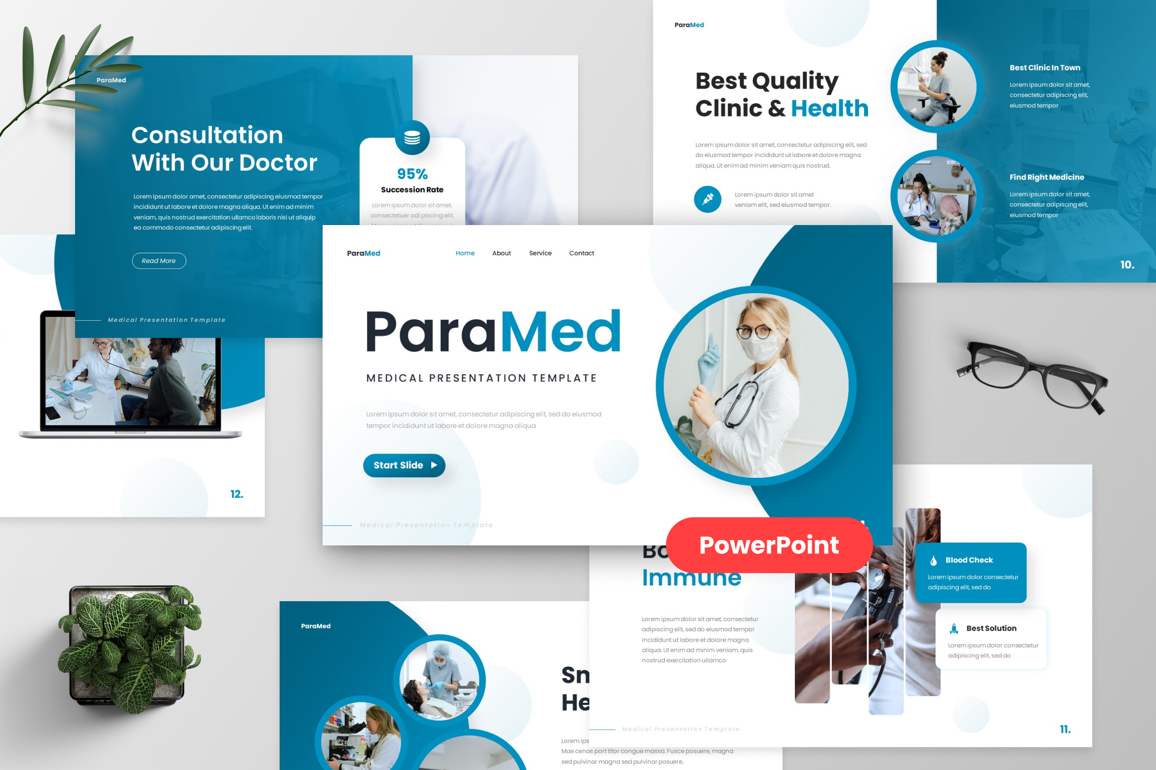 Paramed - Medical PowerPoint, a Presentation Template by GraphauseProject
