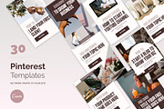 Neutral Pinterest Pins Templates Canva