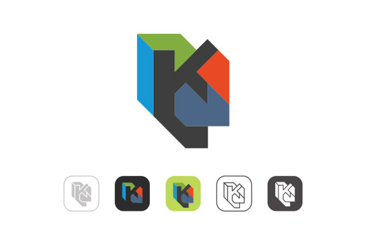 Simple K Logo, a Branding & Logo Template by nospacestore