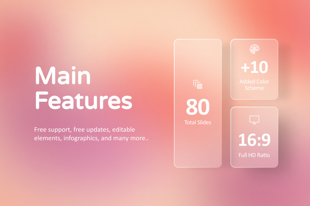 Blurry Creative PowerPoint Template | Creative Market