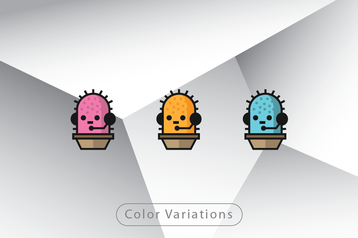 Cactus Gamer Logo Template, a Branding & Logo Template by Heavtryq ...