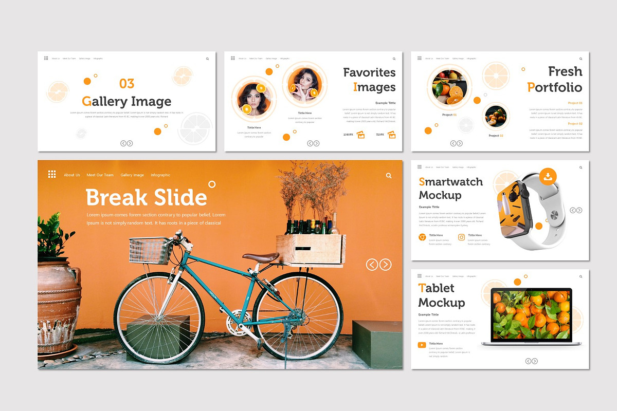 Orange - Powerpoint Template, a Presentation Template by inspirasign
