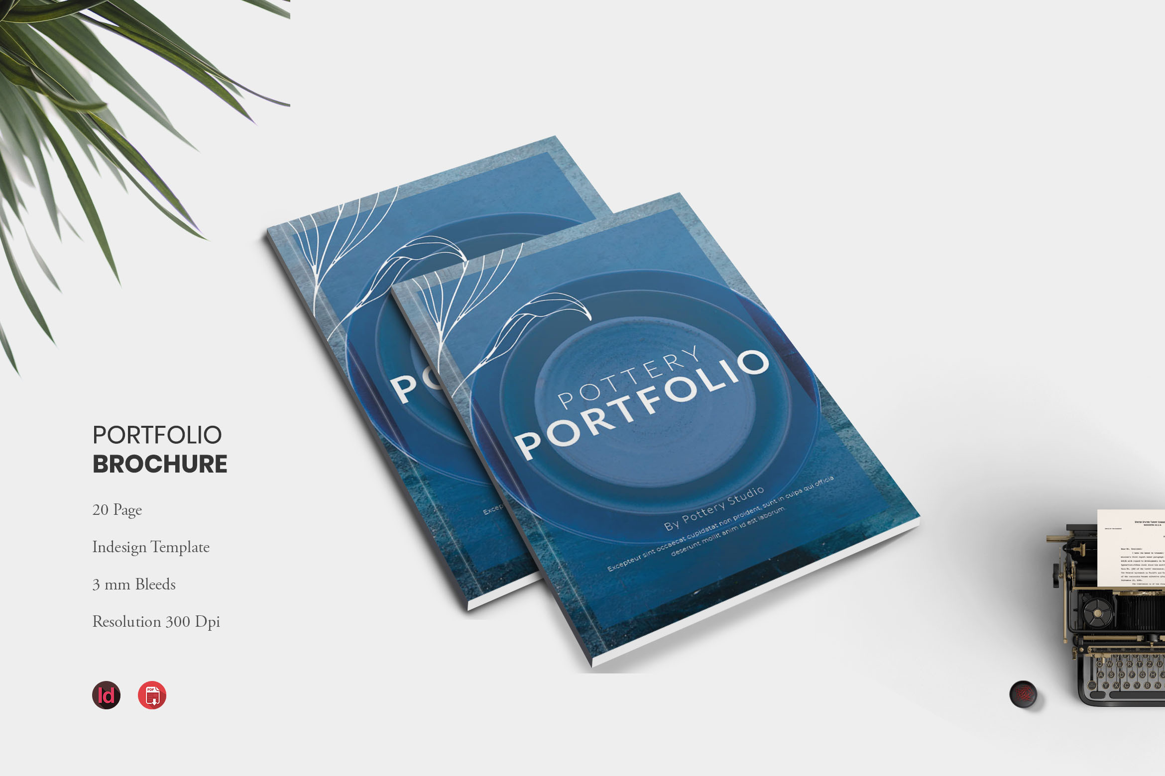 Pottery Portfolio Brochure, a Magazine Template by AQR Studio