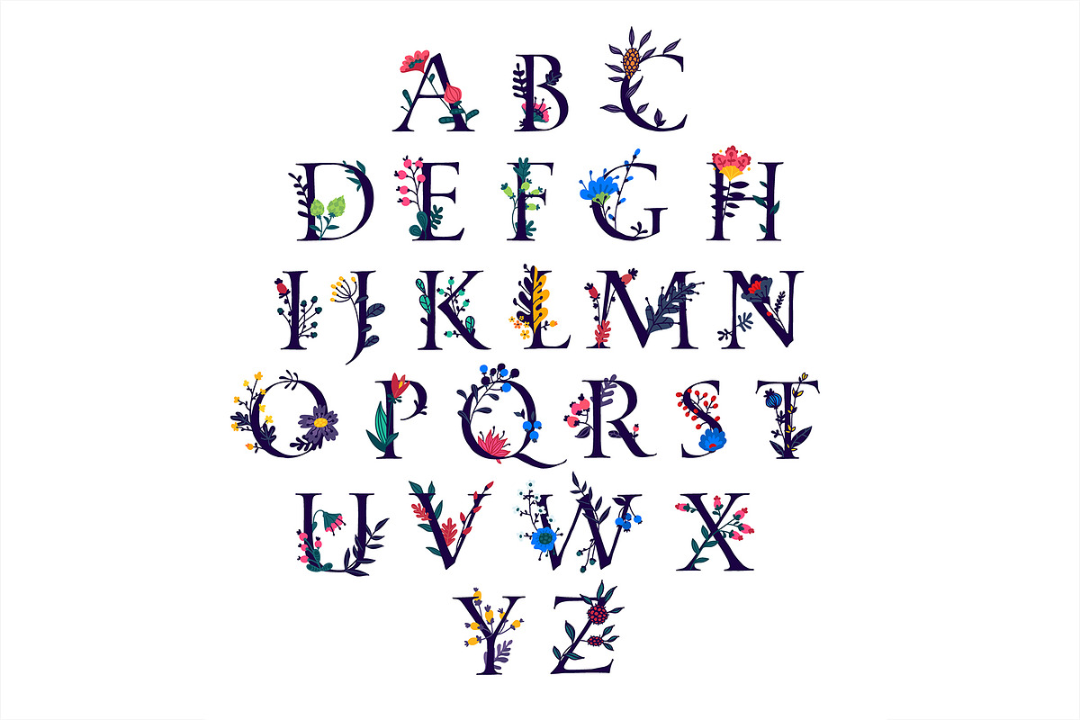 Two beautiful alphabet. Vector!, a Decorative Illustration by GeekClick