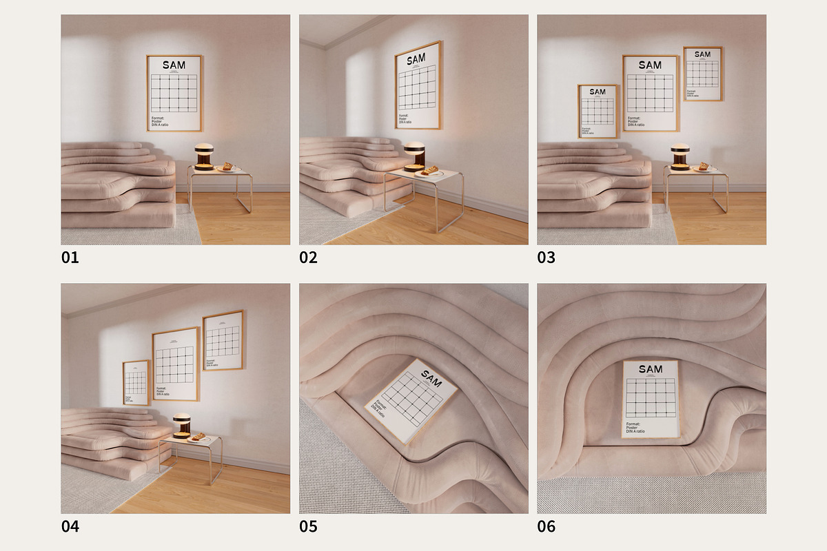 Interior Frame Mockup Set SAM