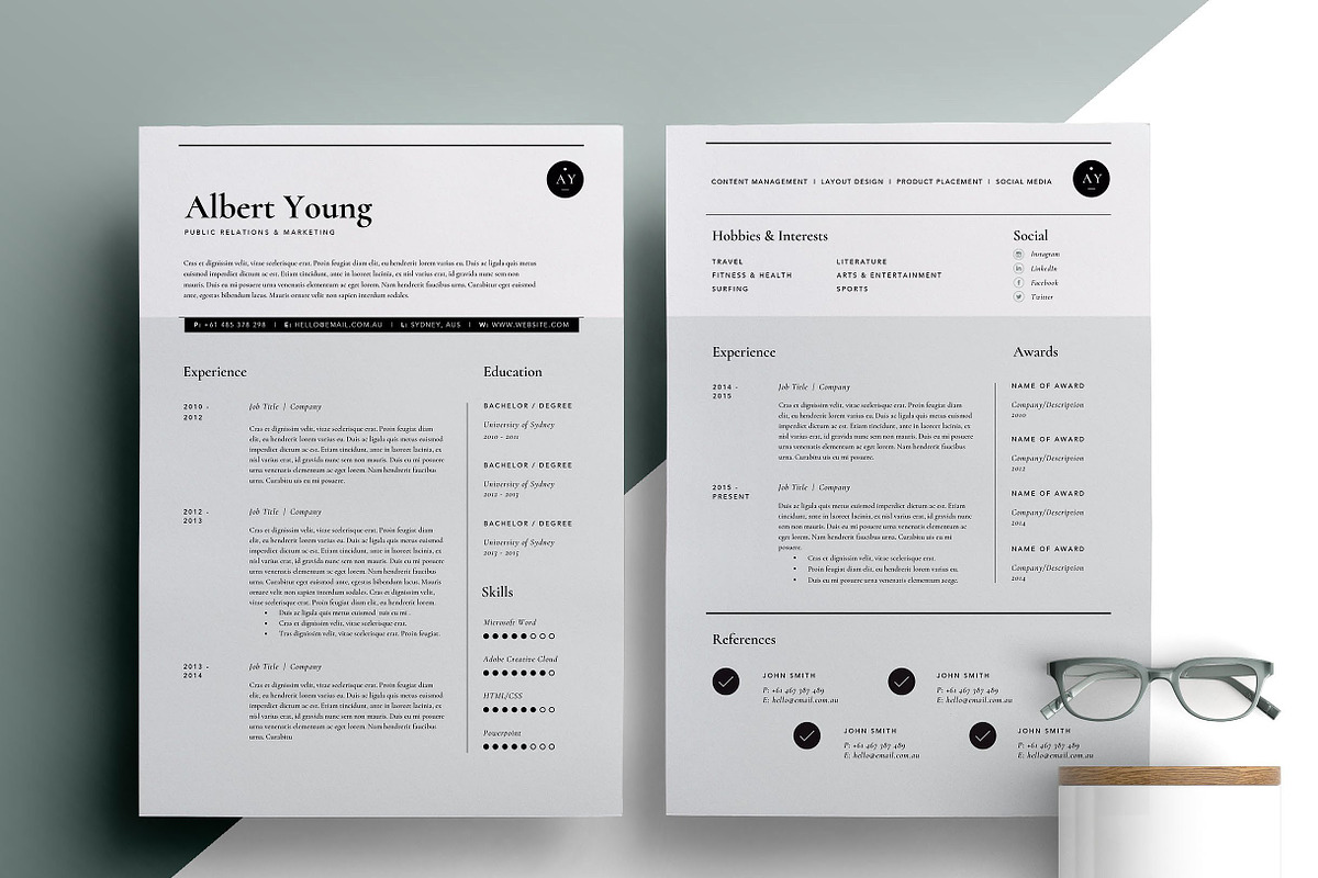 Resume Template 3 Page | CV Template, a Resume Template by The Template ...