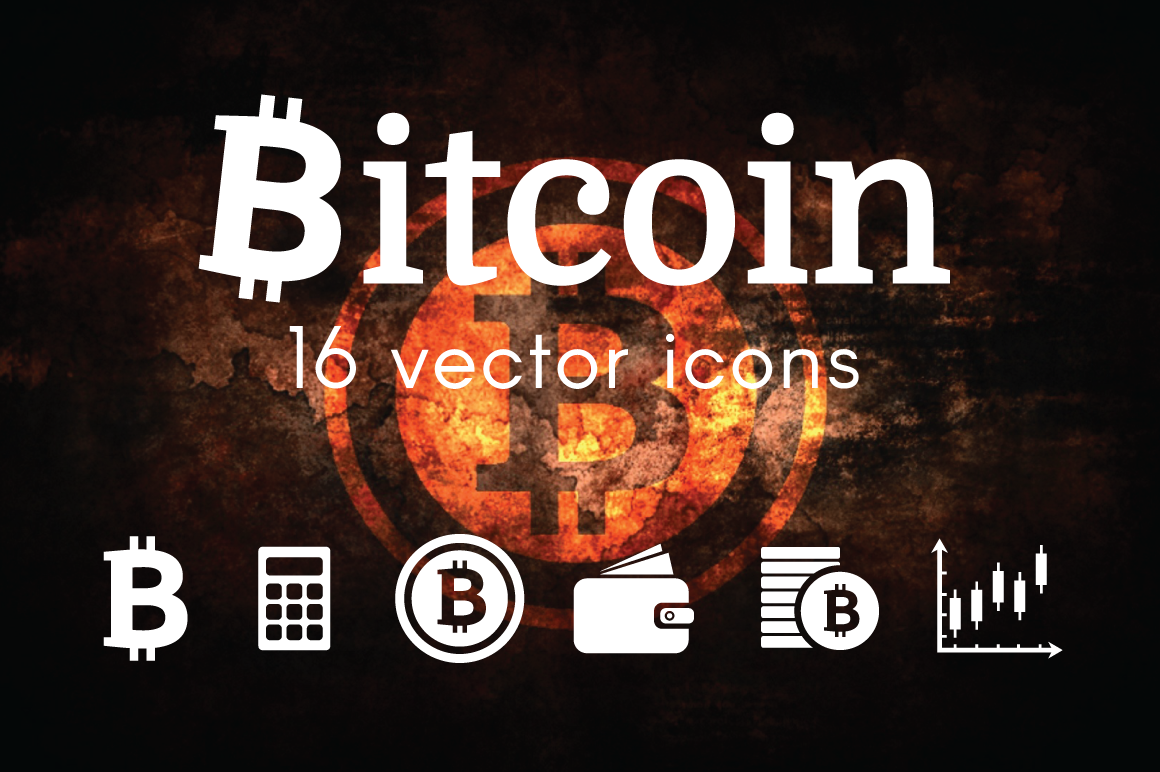 BITCOIN - vector icons, an Icon by marusdesign