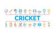 Cricket game minimal infographic featuring cricket, game, and elements ...