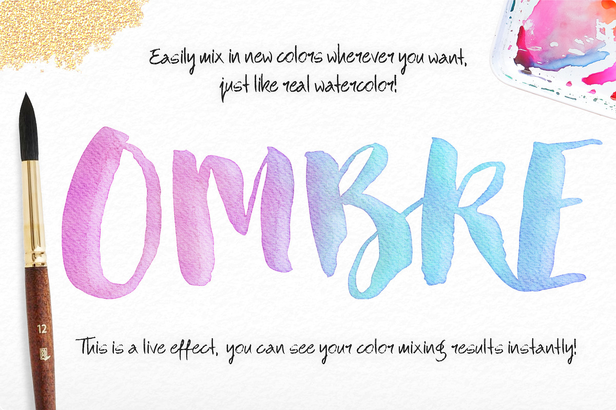 Watercolor Lettering Studio Pro, a Plug-in Add-On by Drifter Studio ...