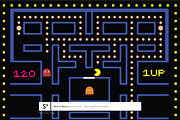 Retro Pacman Vector, a Graphic by Sam Vickars*