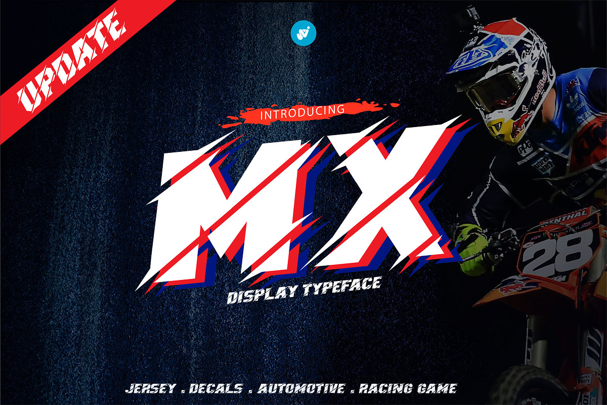 MX motocross font, a Symbol Font by WAP