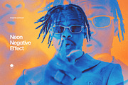 Neon Negative Photo Effect, a Layer Style Add-On by Design Squad