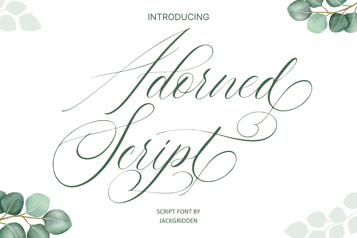Adorned Script | Handwritten, a Script Font by Jackgridden | Creative ...