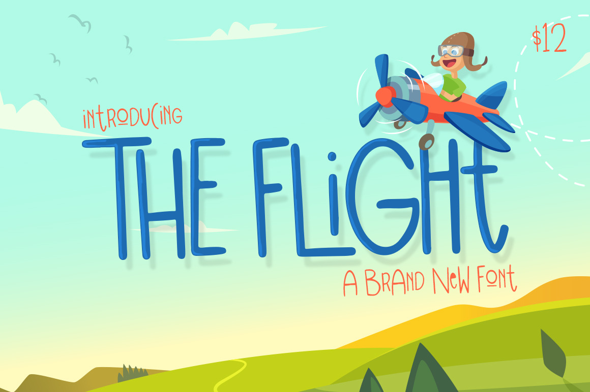 The Flight Font, a Font by Salt & Pepper Designs