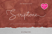 Scriptone Handwritten Font, a Script Font by Attractype