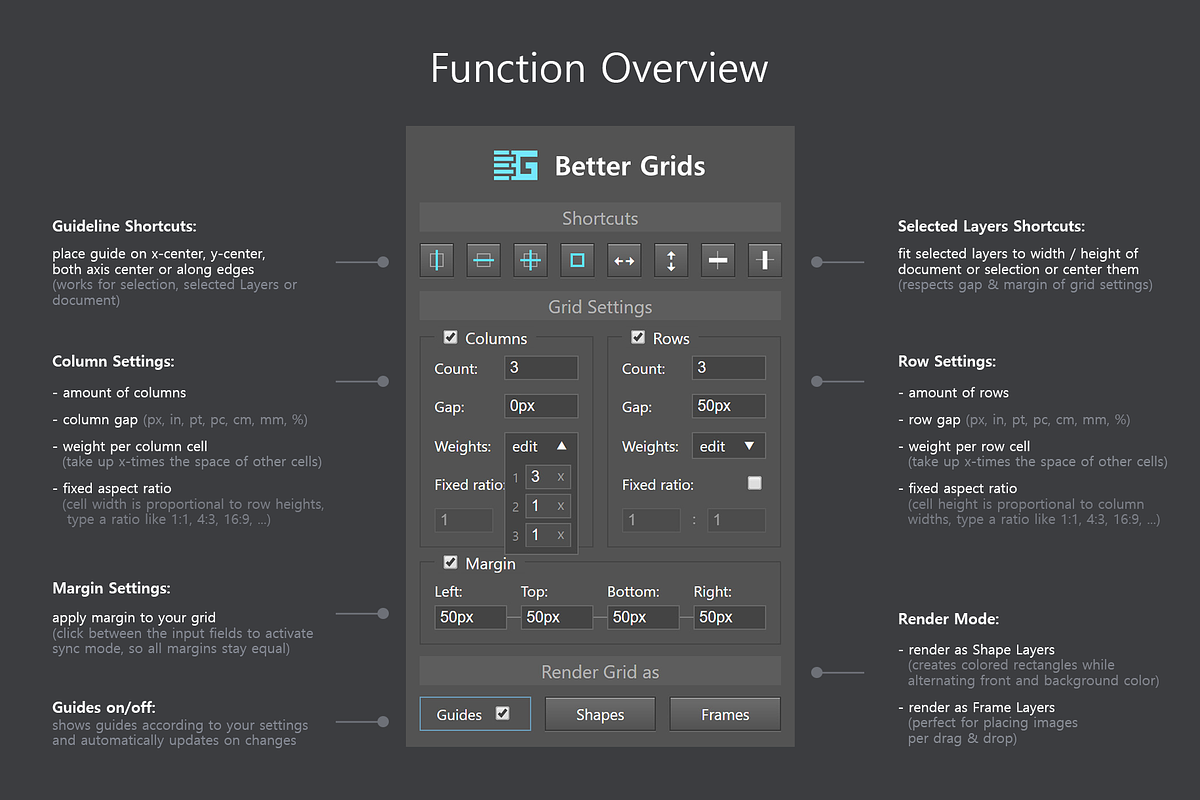 Better Grids - Layout Creation Kit, a Plug-in Add-On by h3design
