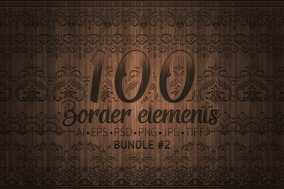 100 Border Elements Part 2, an Object Graphic by GarryKillian