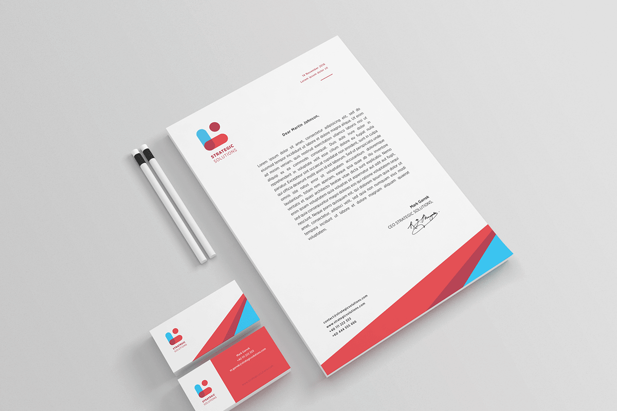 Strategic Solutions Identity Pack, a Stationery Template by Benar Design