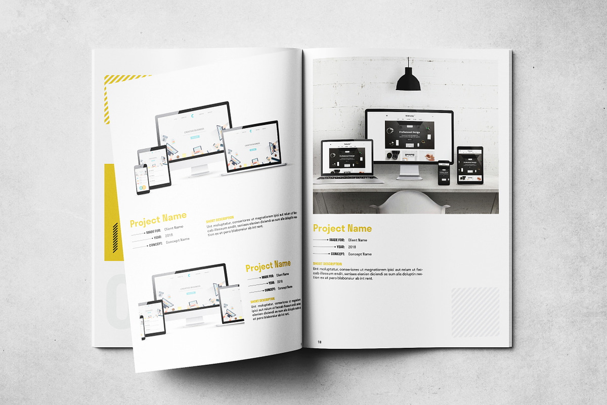 Portfolio Template, a Print Template by Grkic Creative