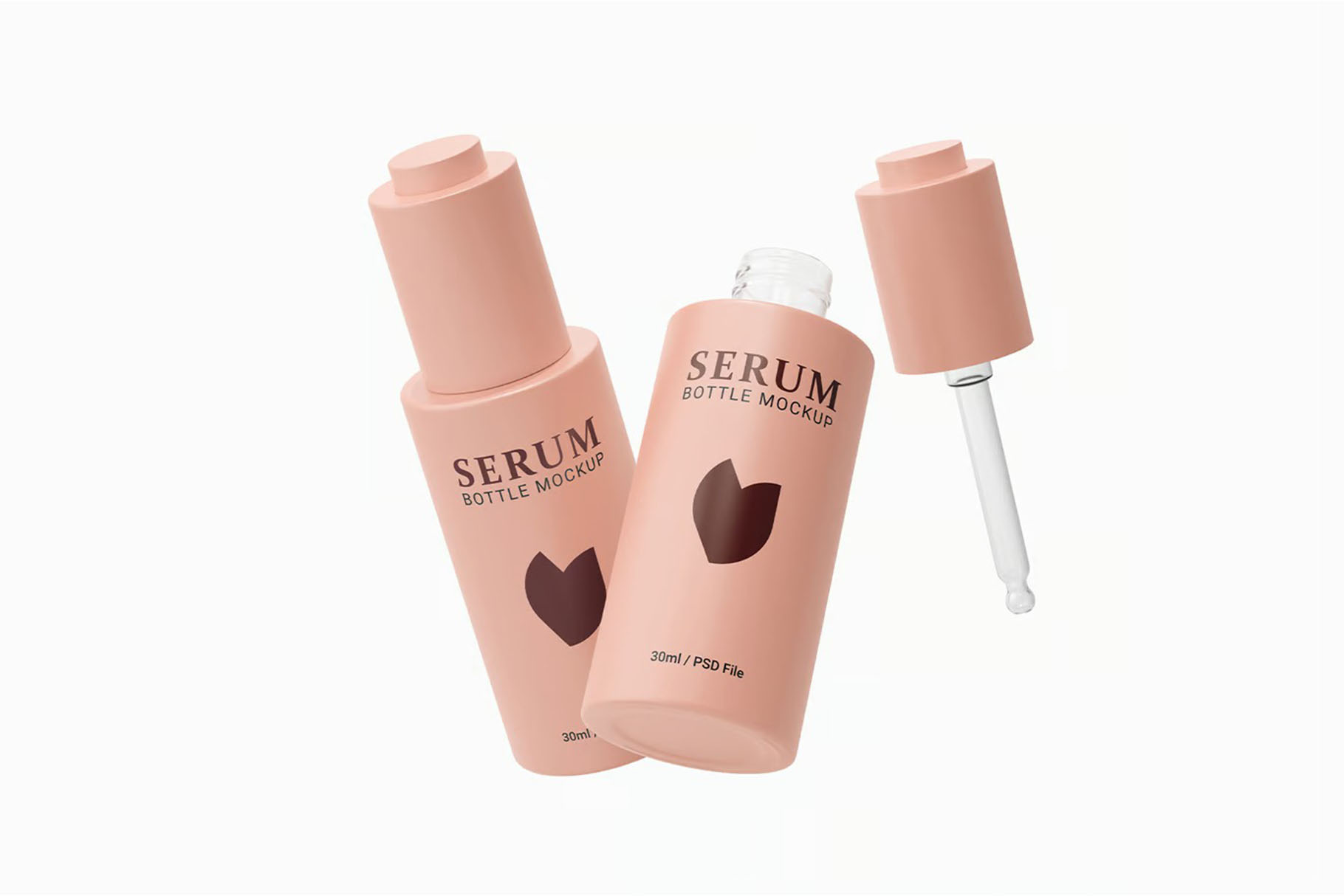 30ml Push Button Dropper Mockup