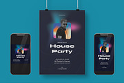 House Party Poster Kit Template, a Poster Template by Neermana