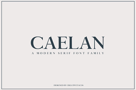 Cammron Serif Font Family, a Serif Font by Creativetacos