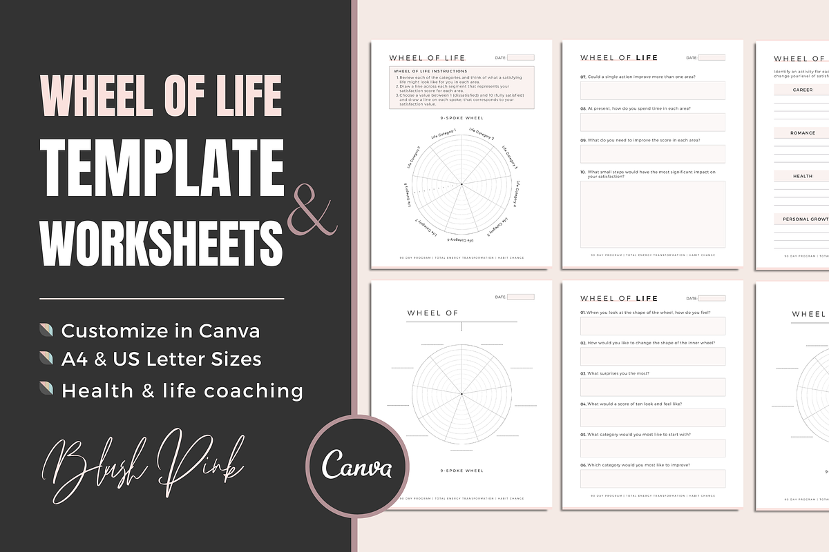 Wheel Of Life Canva Template A Brochure Template By Designs By Darowan