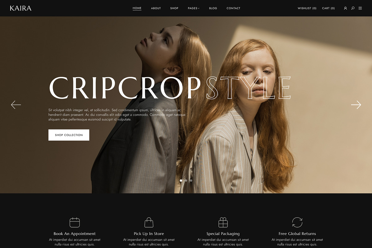 Kaira - Fashion Store Figma Template