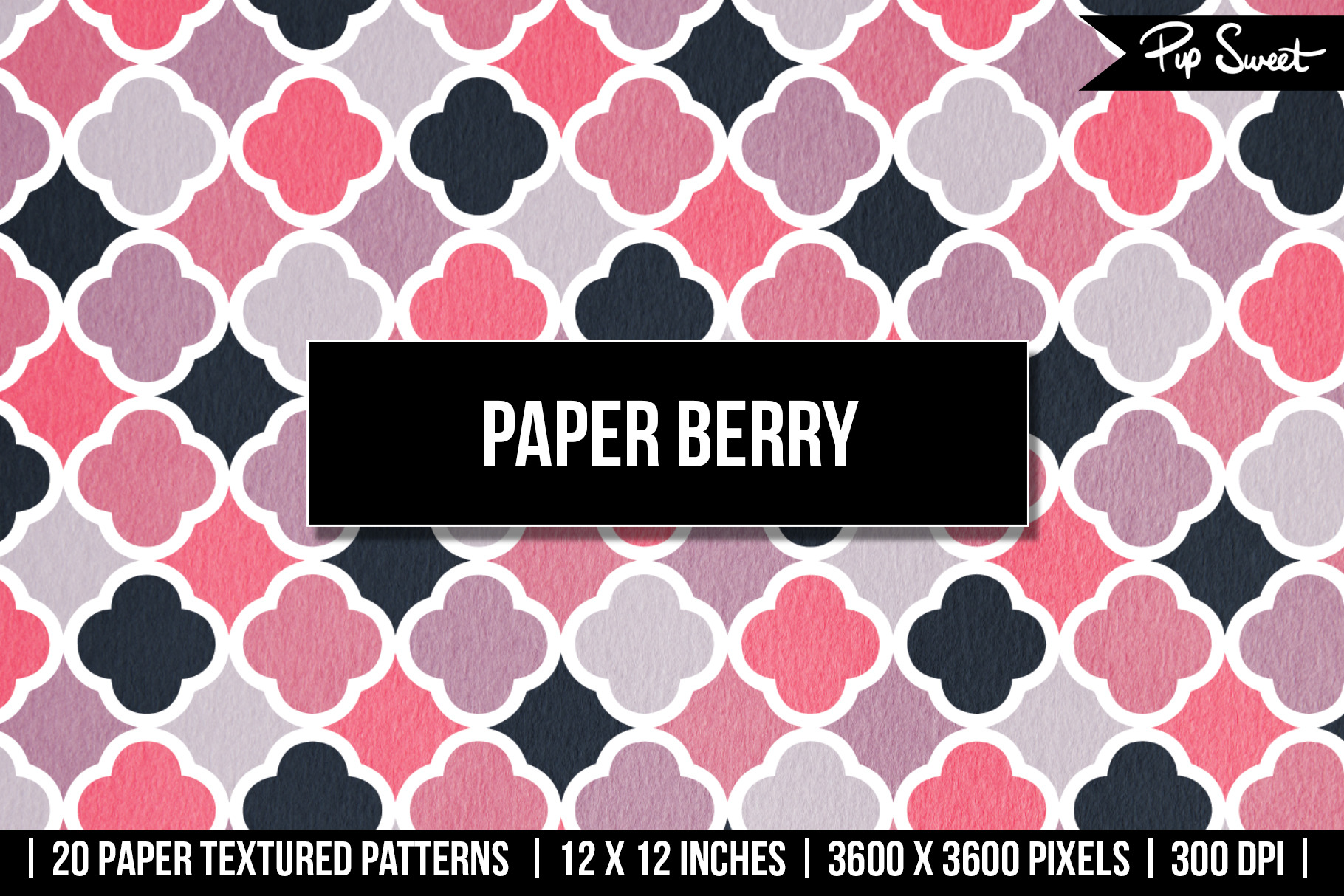 Paper Berry 20 Textured Pattern Set | Graphic Patterns ~ Creative Market