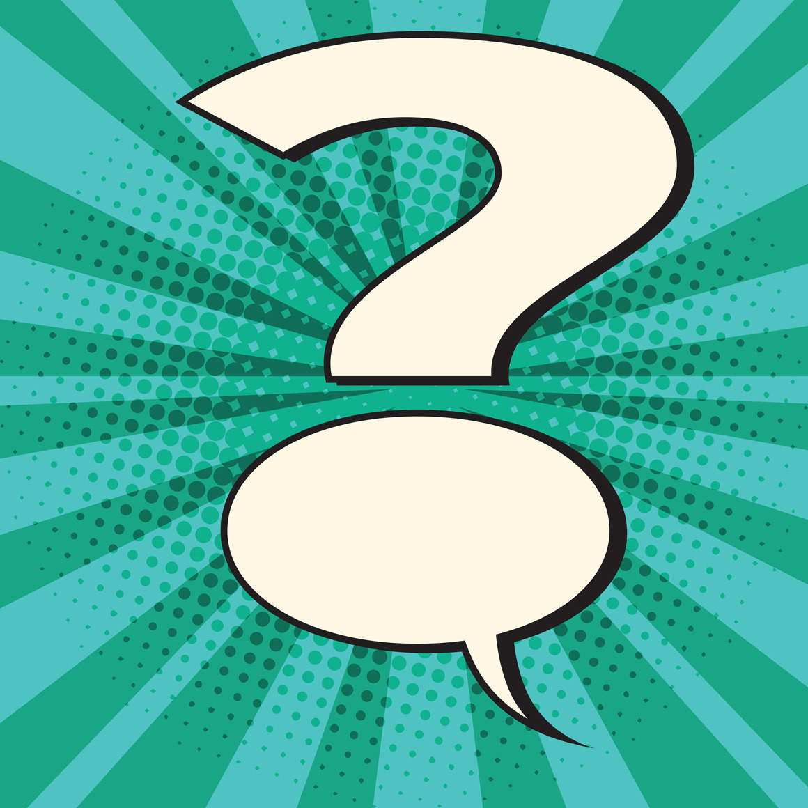 Cartoon bubble question mark | Work Illustrations ~ Creative Market