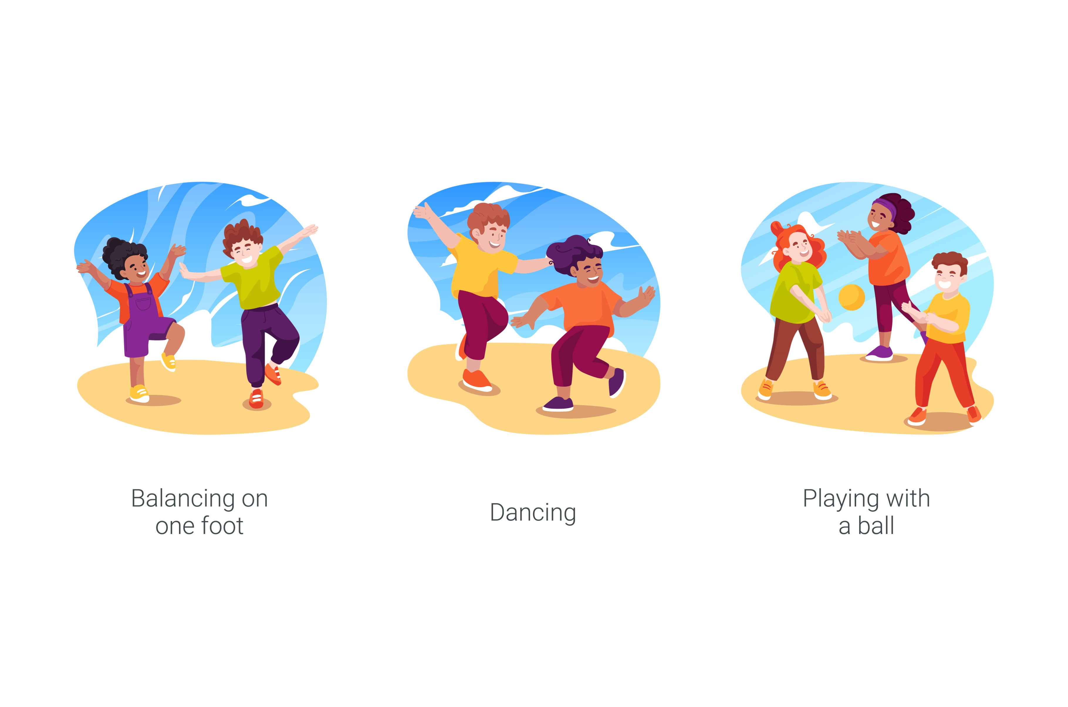 Children physical development, an Education Illustration by Visual ...