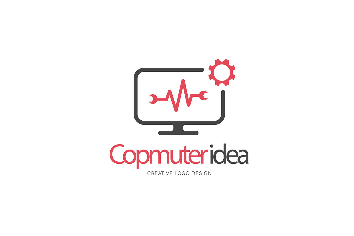 computer service logos, a Branding & Logo Template by Logocreative