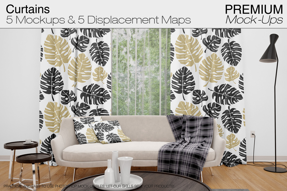 Curtains Mockups, a Product Mockup by mock-ups