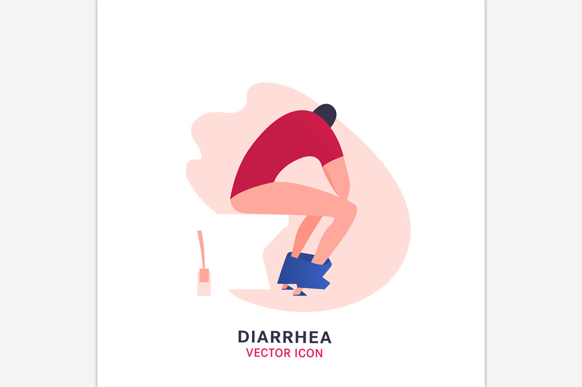 Diarrhea Vector Icon, an Icon by Anna's Shop