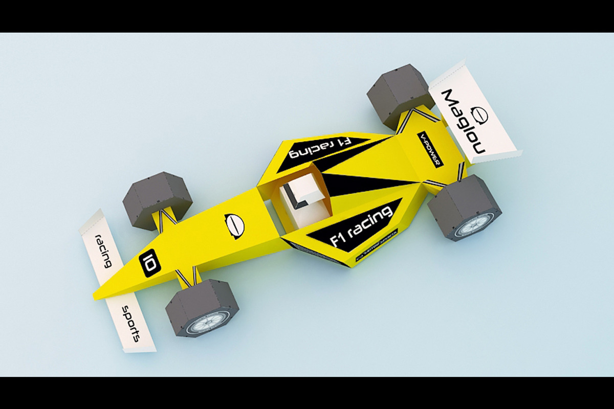 DIY Formula One Car - 3d papercraft, a Templates & Theme by PAPER amaze