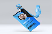 Blue & Black ID Card Design, a Stationery Template by ZAAS | Creative ...