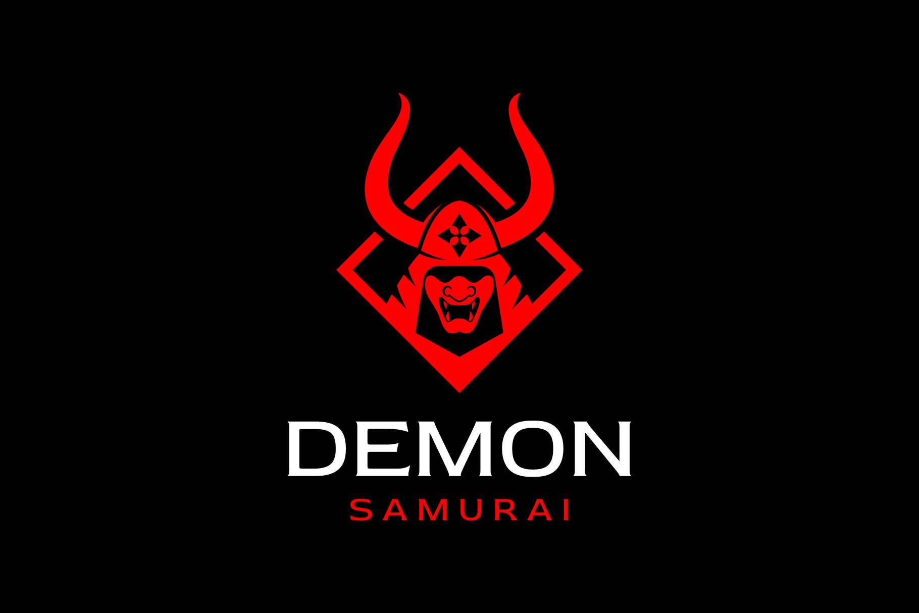 Demon Samurai Logo, a Branding & Logo Template by Buqancreative ...