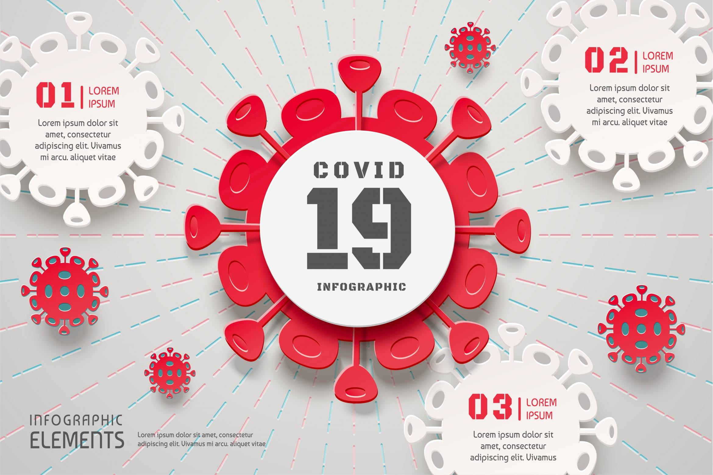 COVID-19 infographic template | Decorative Illustrations ~ Creative Market