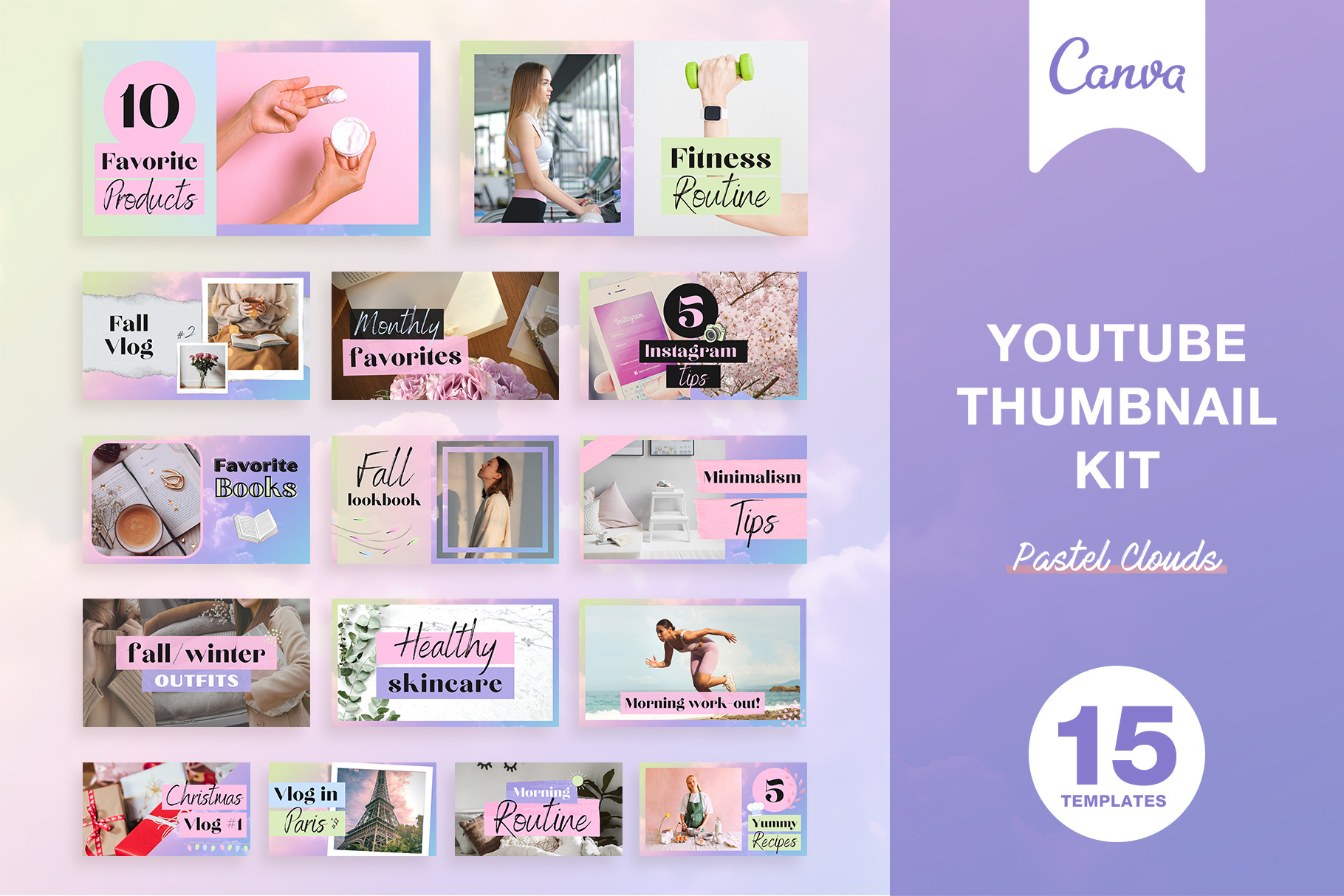 YouTube Thumbnail Kit | Canva, a Social Media Template by OniriqveDesigns