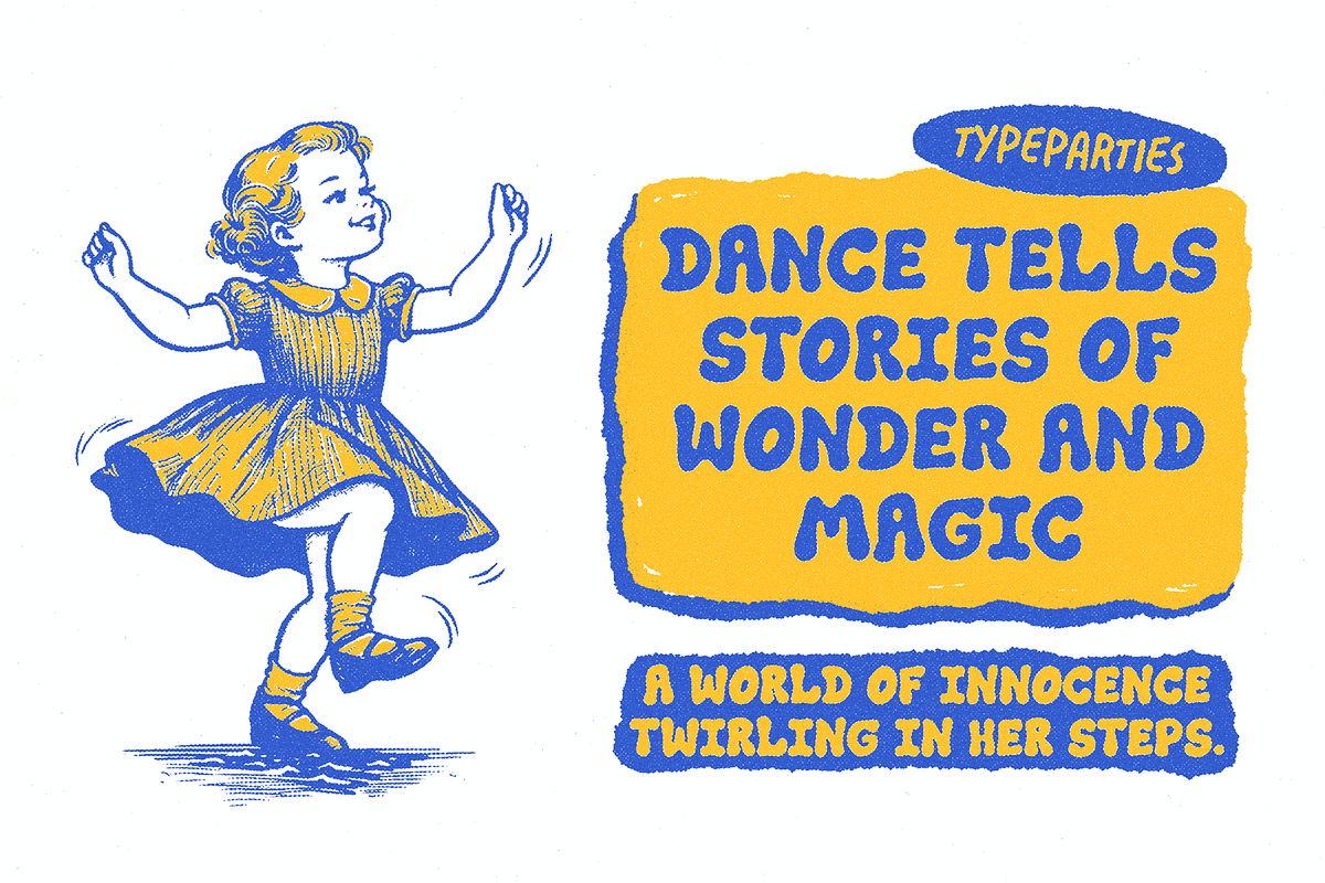 Dizzy Font, a Font by Typeparties