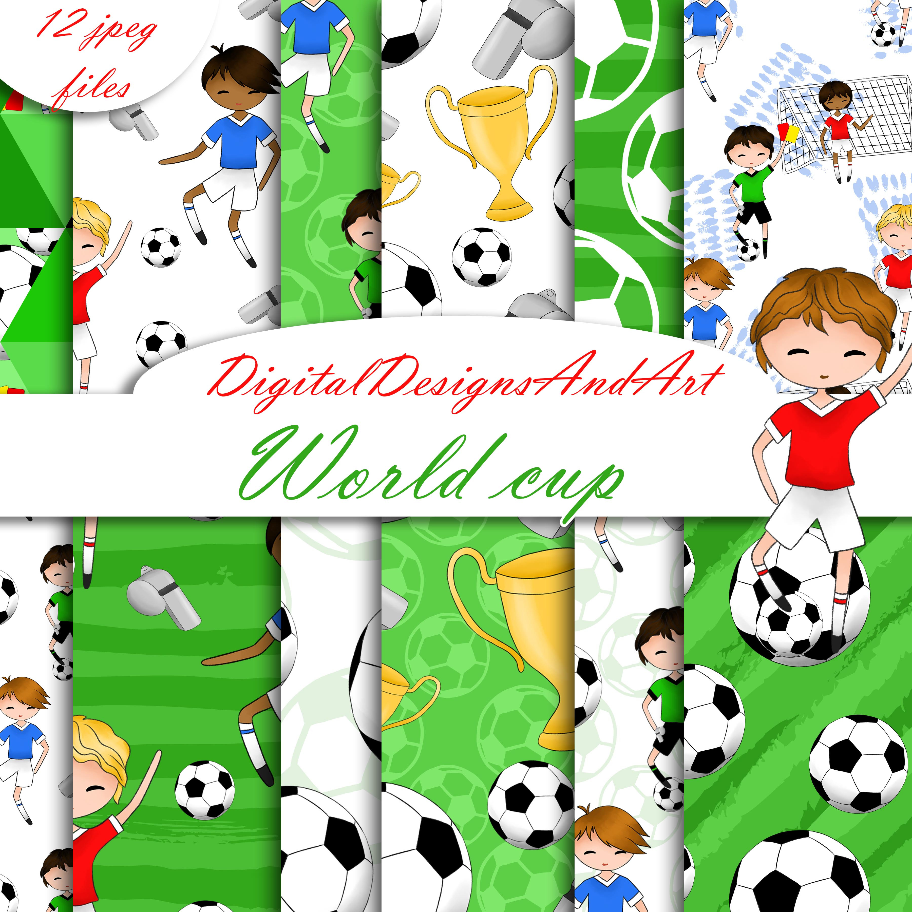 Soccer/football patterns, a Pattern Graphic by DarinaDigital