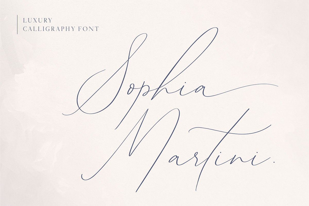 Sophia Martini Calligraphy Script Font | Creative Market