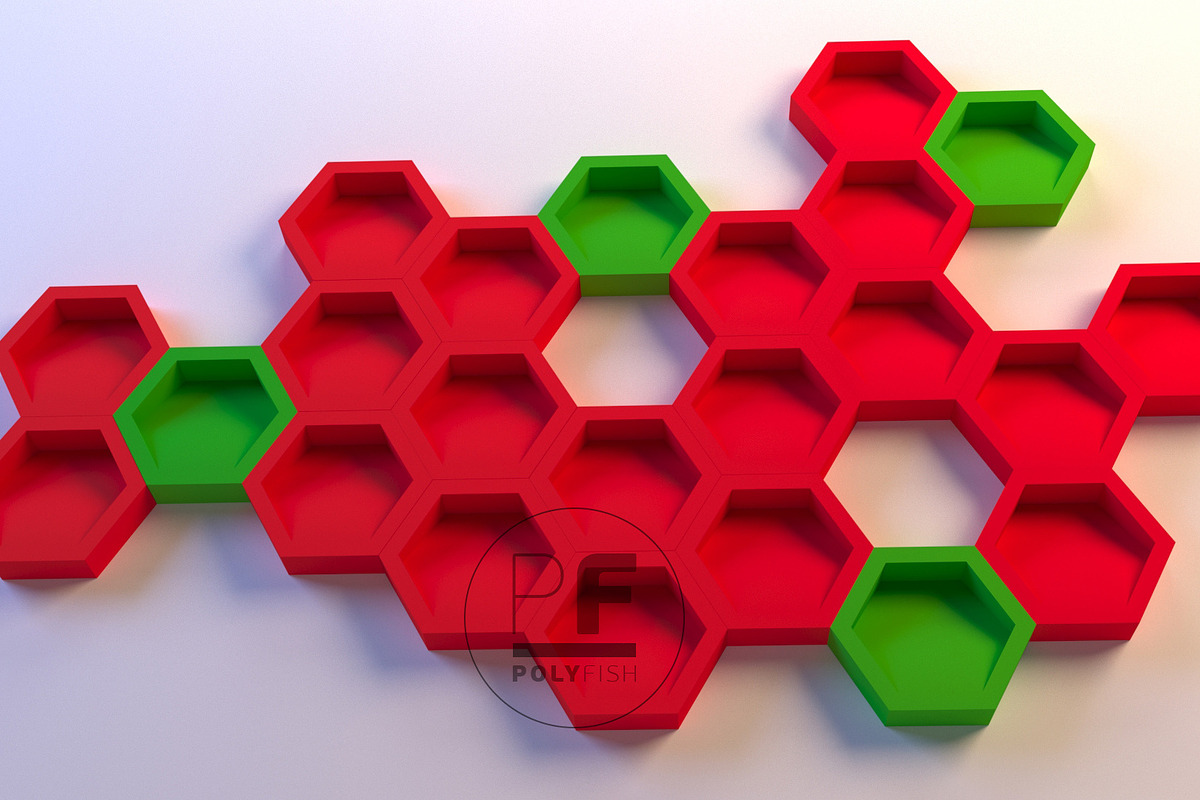 DIY Honeycomb 3D model template, a Graphic by PolyFish