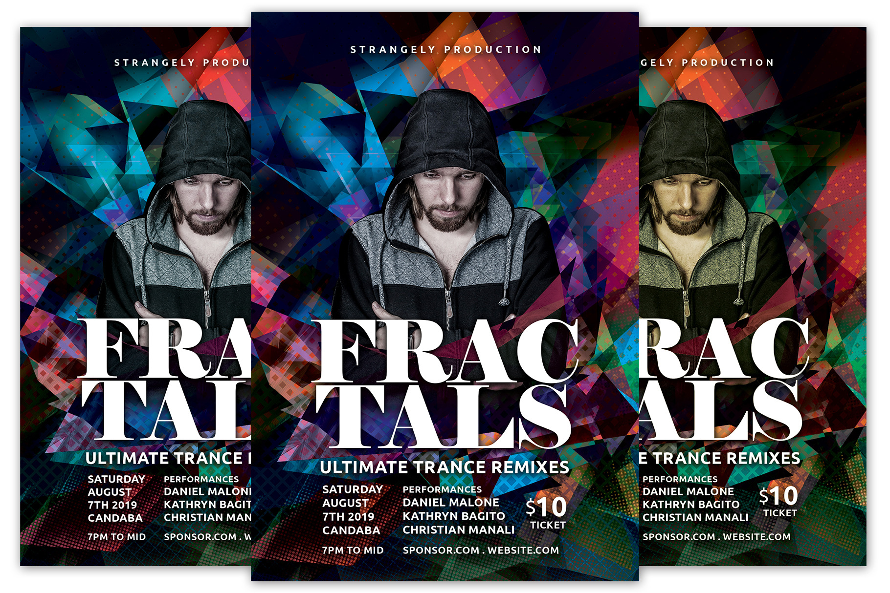Fractals Flyer, a Flyer Template by KiraYamato Design Studio