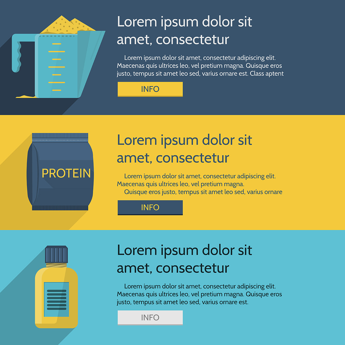 Protein supplement vector flat style, a Templates & Theme by ...